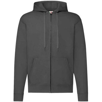 Fruit Of The Loom Fruit of the Loom - Classic Hoodie mit durchgehendem Rei&szlig;verschluss f&uuml;r Herren/Damen Unisex (Hellgrau)