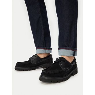 Clarks Slipper Clarks Cleyhill Boat 26186175 Schwarz