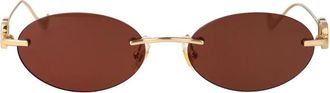 Valentino Garavani Vg0032S Lunettes de soleil - Femme - Accessoires - Jaune - Taille: 53 MM