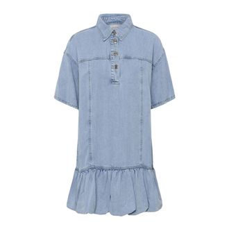 Gestuz Femme, Robes, Bleu, Taille: 42 FR Gzsauda Denim Dress