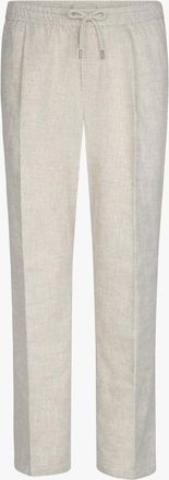 Profuomo Leinenhose mit Baumwollanteil und Bundfalte, Loose Fit in