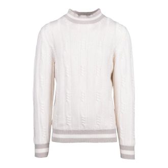 Eleventy Homme, Pulls, Beige, Taille: L Maglione Intrecciato