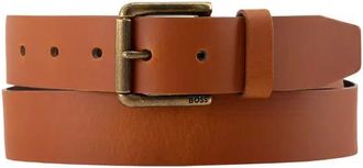 HUGO BOSS Herren G&uuml;rtel braun Glattleder