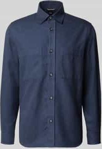 HUGO BOSS Relaxed Fit Freizeithemd aus Baumwoll-Lyocell-Mix Modell OWEN