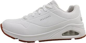 Skechers Femme Uno Sr Baskets, White Synthetic, 40 EU