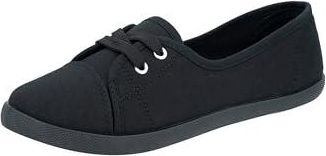 Elara Ballerines Femme Lacets de Baskets Chunkyrayan BD1413 Black Sil Oese 37