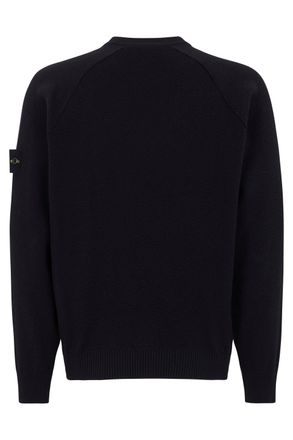 Stone Island Mens Sweater Black Cotton Sweatshirts