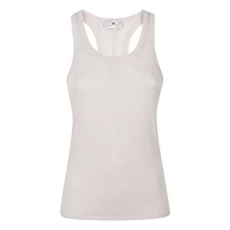 Elisabetta Franchi Femme, Tops, Beige, Taille: 38 FR Canottiera