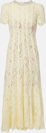Self Portrait Robe midi en dentelle &agrave; ornements