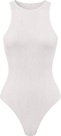 Calvin Klein Jeans Femme, Maillots de bain, Blanc, Taille: 38 FR Maillot de Bain Une Pi&egrave;ce Dos &Eacute;chancr&eacute;
