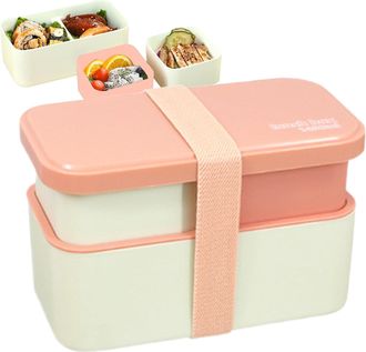 Generic Lebensmittelaufbewahrungsbeh&auml;lter - Stapelbar Mit Kapazit&auml;t, Praktische Doppelschicht Lebensmittelzubereitungstopf Mit Und Tragegurt | F&uuml;r Arbeitspl&auml;t