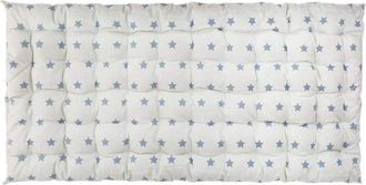 Atmosphera ATM-127338A Atmosphera - Matratze Bodenkissen aus Baumwolle, 60 x 120 cm, blau, cm