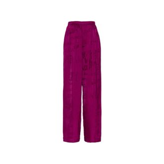 Balenciaga Weitgeschnittene Hose - - Trousers - Damen - Rosa - M