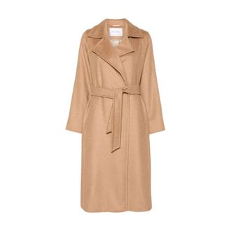 Max Mara Kamelhaarmantel mit G&uuml;rtel - - Coats - Damen - Braun - S