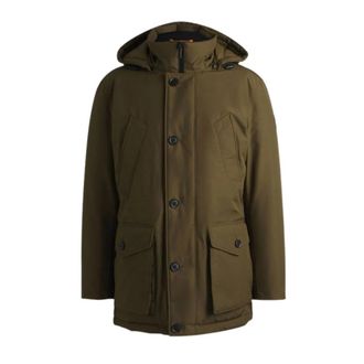 HUGO BOSS Osiass Parka - - Coats - Herren - Gr&uuml;n - M