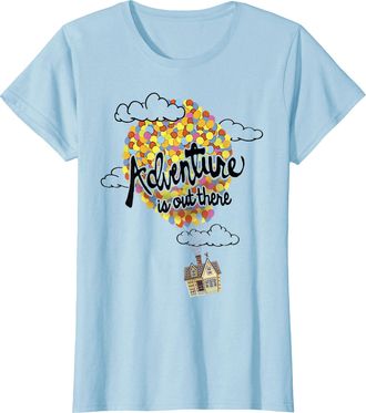 Disney Pixar Up Adventure House Balloon Graphic T-Shirt T-Shirt