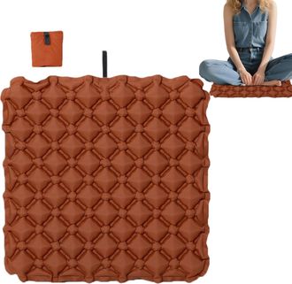 Generic Aufblasbare Sitzkissen - Nylon TPU Material 24in X 24in Luftkissen, Leichtgewichtler, tragbarer Komfort, Kompakte Aufbewahrungstasche Enthalten | LKW-