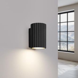 Sollux Lighting Applique Murale Intérieure Aluminium Ampoule LED 3000K Lumière Blanche Chaude 1 Flamme 6,5 x 8,5 x 10 cm GLOOW Noir