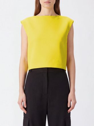 Balenciaga &Auml;rmelloses Top aus Woll-Seiden-Mischung mit U-Ausschnitt