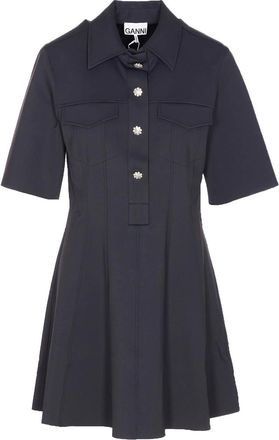 Ganni Kurzes Kleid - Grau