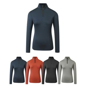 Covalliero Damen Funktionsshirt Active - Sport Longsleeve - Sportshirt f&uuml;r Reiten, Training & Freizeit - atmungsaktiv, leicht & sportlicher Stehkragen - Reitshir