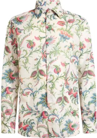 Etro Homme, Chemises, Multicolore, Taille: 2XL Chemise Regular Fit en mousseline de coton &agrave; imprim&eacute; floral