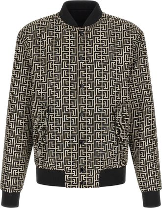 Balmain Blouson aviateur r&eacute;versible Balmain Monogram