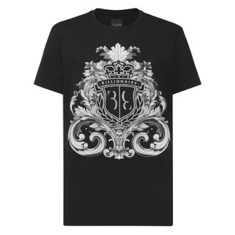 Billionaire Boys Club Homme, Tops, Noir, Taille: 4XL T-Shirt Col Rond Baroque