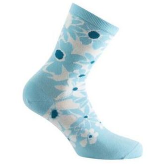 Kindy Mi-chaussettes jersey Big Flowers Fabrication Fran&ccedil;aise