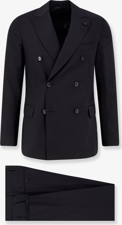 Lardini Iconic double-breasted pure virgin wool suit - LARDINI - gender_Man