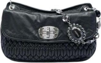 Miu Miu Sac bandouli&egrave;re Pre-owned - Femme - Pre-owned - Noir - Taille: ONE Size