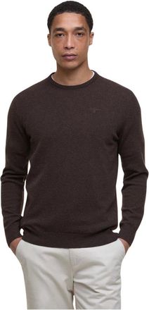 Barbour Homme, Pulls, Brun, Taille: XL Lmbswool Creaw Neck