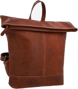 Gusti Gitta Sac &agrave; dos en cuir vintage pour homme et femme Marron, marron