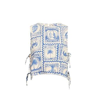 Object Top cropped imprim&eacute; &agrave; nouer