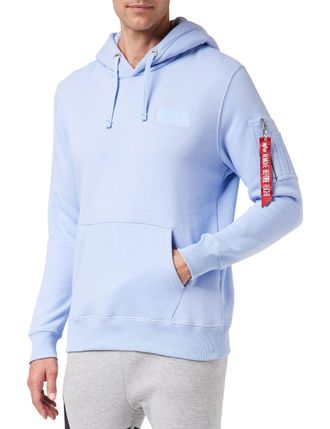 Alpha Industries Alpha Industries Back Print Hoodie f&uuml;r Herren Light Blue