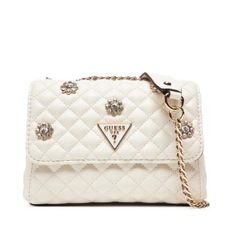 Guess Handtasche Guess Everlee Mini HWEG8 679780 Weiß