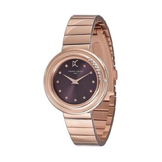 Pierre Cardin Femme, Accessoires, Rose, Taille: ONE Size Montre habill&eacute;e en acier inoxydable