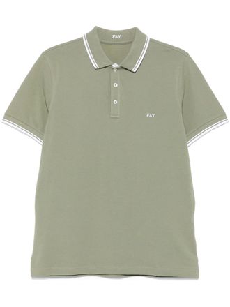 Fay polo à logo brodé - Vert