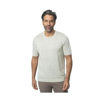 Gran Sasso T-Shirt aus Leinenmischung - - Knitwear - Herren - Gr&uuml;n - L