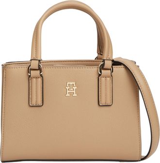 Tommy Hilfiger Damen Th Daily Mini Tote Aw0aw18379 Tragetasche, Khaki (Safari Canvas)