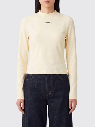 Jacquemus Slim Fit Langarm-T-Shirt von aus Stretch-Baumwolle mit Kontrast-Logo
