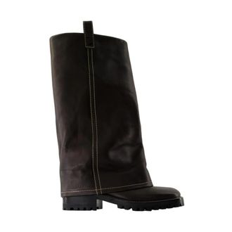 Acne Studios Leather Buckle Boot - - Shoes - Herren - Braun - 40 EU