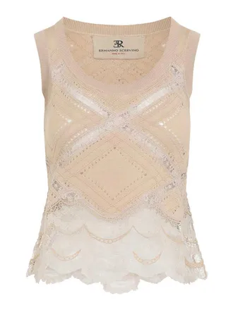 Ermanno Scervino Top - Beige