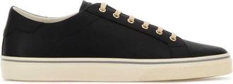 Brunello Cucinelli Homme, Chaussures, Noir, Taille: 42 EU Leather Lace-Up Baskets