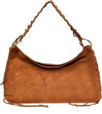 Anna Luchini Braun Rindsledertasche