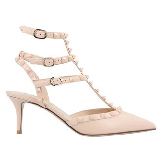 Valentino Garavani Hohe Schuhe - Rockstud Pumps Beige - Gr. 36,5 (EU) - in Beige - f&uuml;r Damen