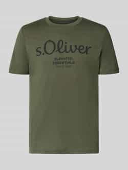 s.Oliver Red Label Regular Fit T-Shirt aus reiner Baumwolle Modell BASIC TEE BIG LOGO