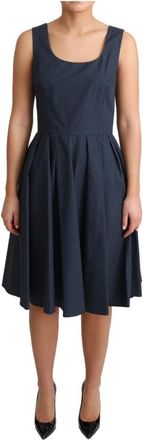 Dolce & Gabbana &Auml;rmelloses A-Linien-Kleid - - Dresses - Damen - Blau - M