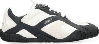 Versace Homme, Chaussures, Blanc, Taille: 42 EU Galaxia Leather Baskets