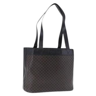 Celine Pre-owned Macadam Canvas Tote Bag - - Pre-owned - Damen - Schwarzk - ONE SIZE